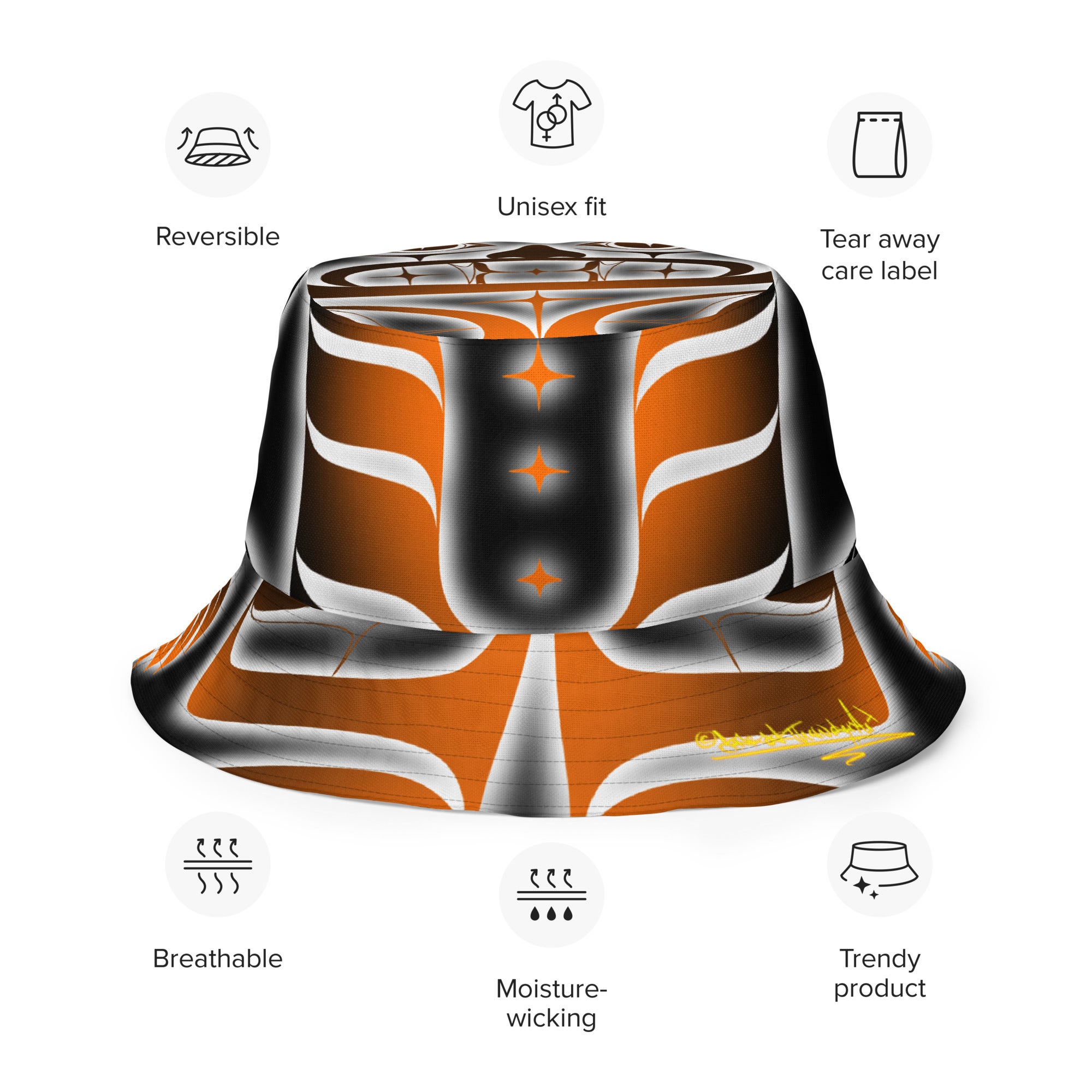 Bigfoot Reversible bucket hat | Speakthunder Native American coastal ...